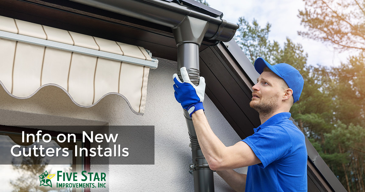 Having New Gutters Installed in Rochester NY - Five Star Improvements